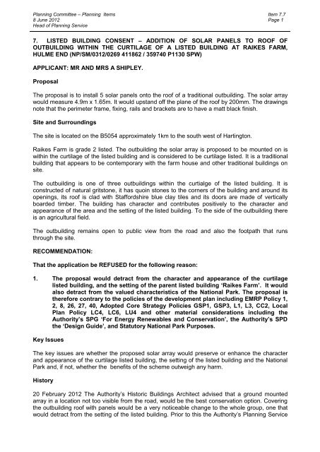 Listed Building Consent - Addition of Solar Panels to Roof of ...