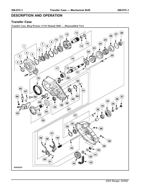 Ford Transfer Case Diagram