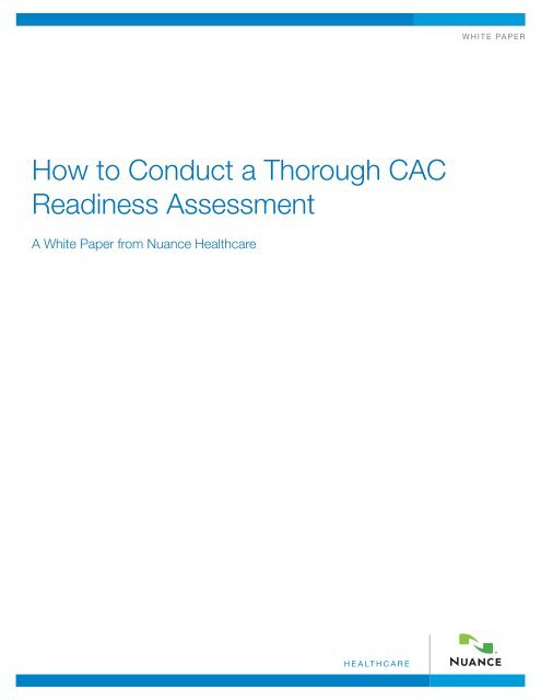 How to Conduct a Thorough CAC Readiness Assessment - Nuance