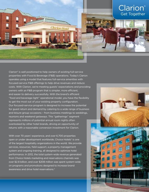 Clarion® - Choice Hotels Franchise