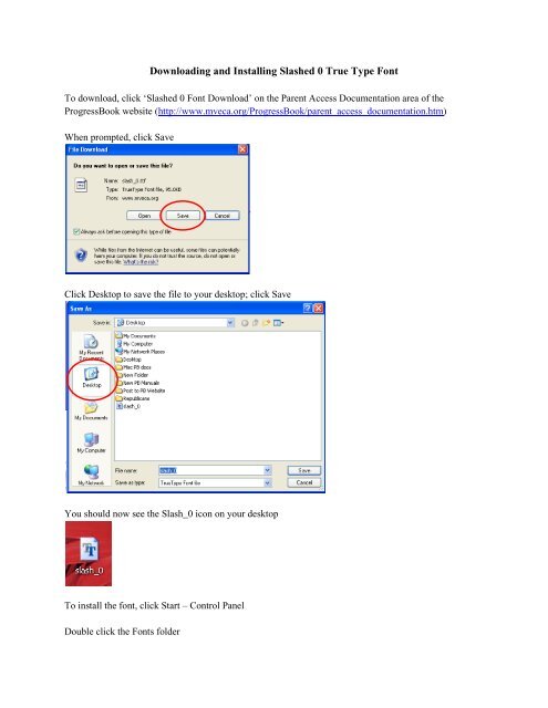 Downloading and Installing Slashed 0 True Type Font - Mveca