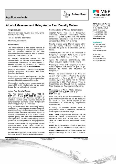 has more information - MEP Instruments