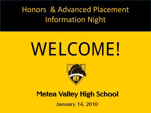 Honors - Metea Valley High School