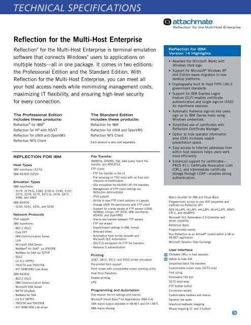 Reflection for the Multi-Host Enterprise