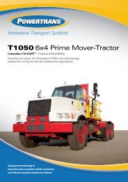 T1250 6x4 Prime Mover-Tractor - Powertrans