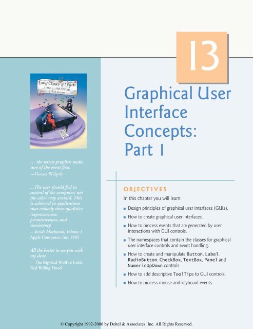 Graphical User Interface Concepts: Part 1