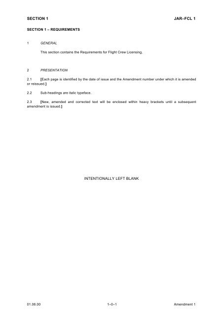 SECTION 1 JARÃ¢Â€Â“FCL 1 INTENTIONALLY LEFT BLANK - US-PPL