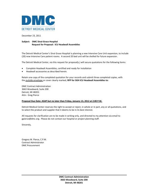 DMC Sinai-Grace Hospital Re - Detroit Medical Center