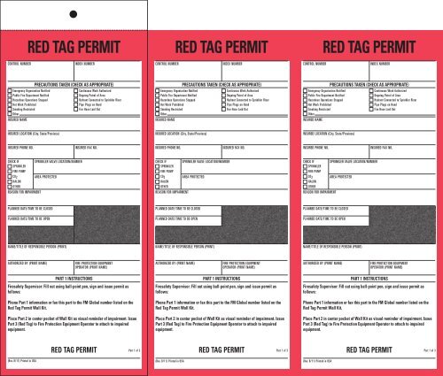 red tag permit