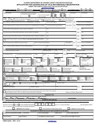 APPLICATION FOR TEXAS TITLE