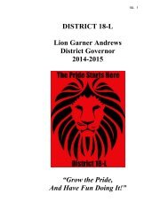 GEORGIA LIONS DISTRICT 18-O - Lions of Georgia