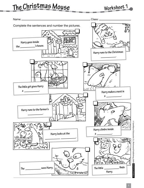 The Christmas Mouse Worksheet 1 - Supadu