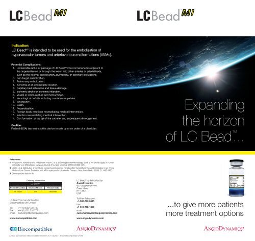 Expanding the horizon of LC Beadâ ¢... - Biocompatibles