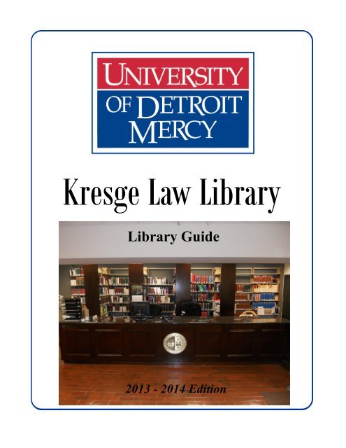 Library Guide - University of Detroit Mercy School of Law