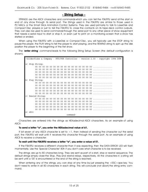 GILDERFLUKE& CO. • 205