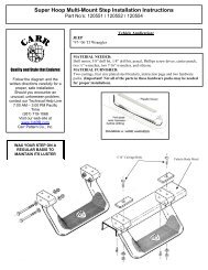 Hoop II Multi-Mount Step Installation Instructions - Carr