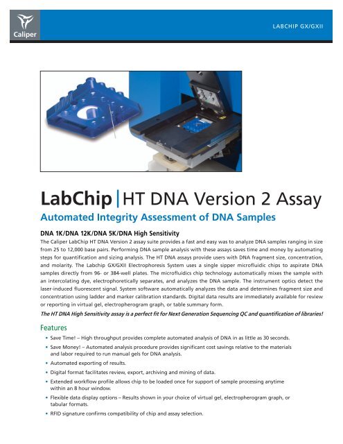 LabChip HT DNA Version 2 Assay - Automated ... - PerkinElmer