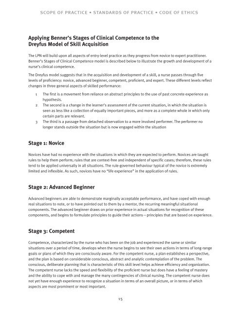 SCOPE OF PRACTICE • STA