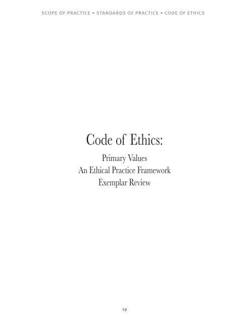 SCOPE OF PRACTICE • STA