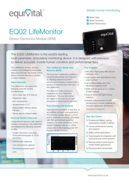 EQ02 LifeMonitor - CPAP Australia