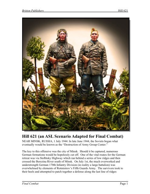 Hill 621 (an ASL Scenario Adapted for Final Combat)