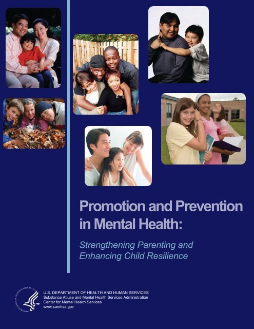 Promotion and Prevention in Mental Health: - SAMHSA Store ...