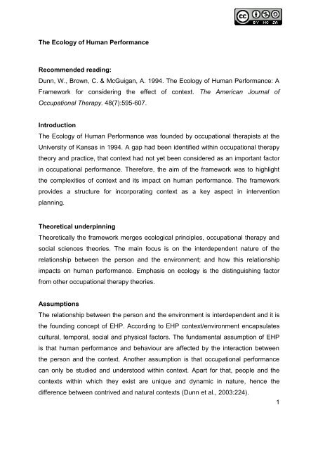 The ecology of human performance.pdf - Vula