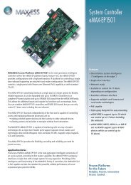 System Controller eMAX-EP1502 - MAXxess Systems Inc.