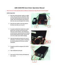 ADR-2300 DPSS laser Driver Operation Manual - RGBLase