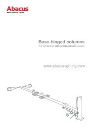 Base Hinged Columns - Heavy Duty - Abacus Lighting