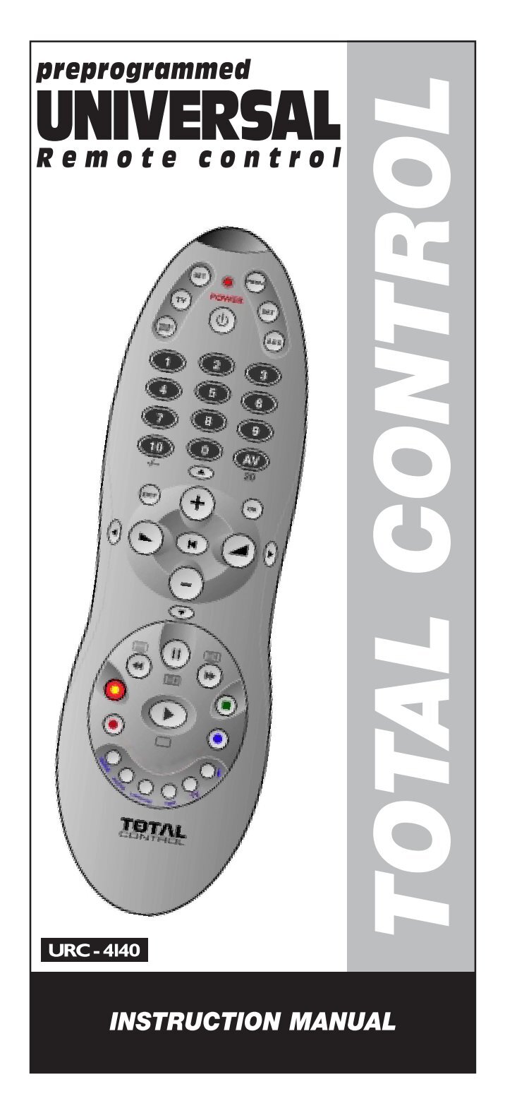 UNIVERSAL REMOTE CONTROL CODE LIST FOR UR 12 Brand ...