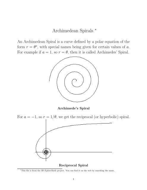 Archimedes Spiral