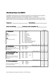 Der Mini-Mental-Status-Test (MMST) als Demenz-Screening