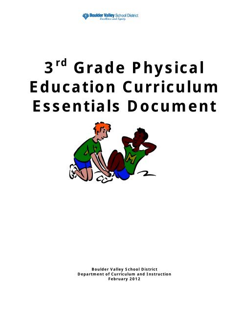 3rd Grade Physical Education Curriculum - Boulder Valley School ...