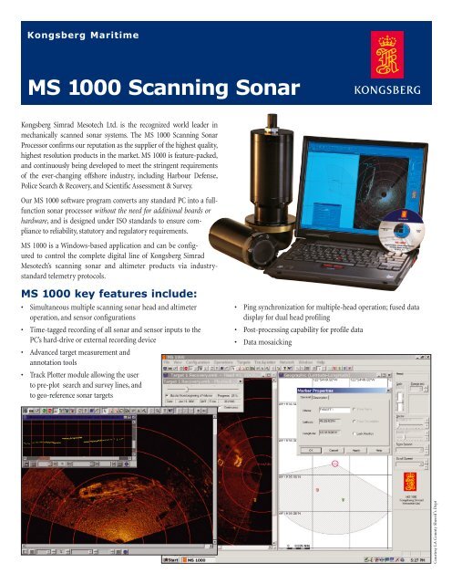 MS 1000 Scanning Sonar