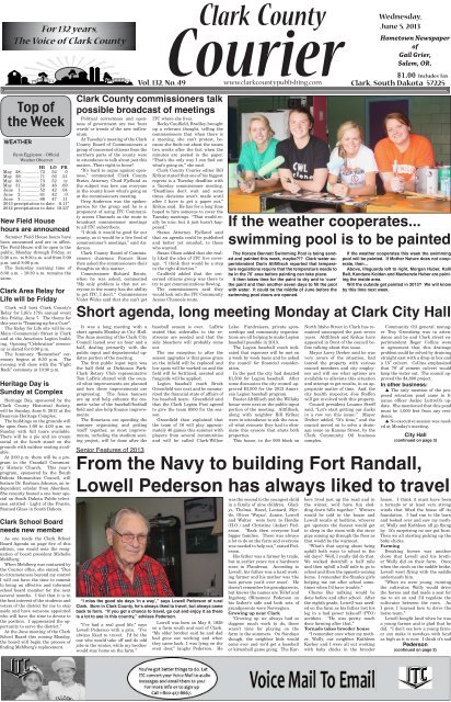 6:30 pm - Clark County Courier