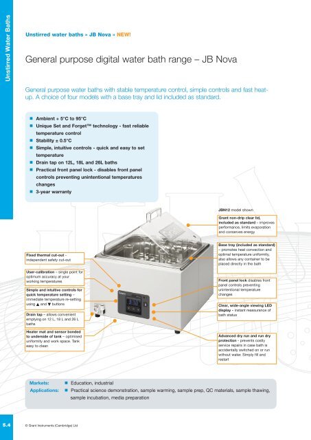 JB Nova - Grant Instruments