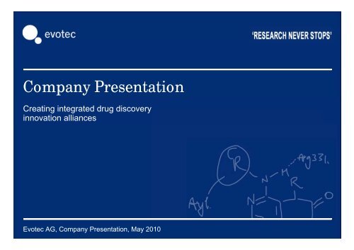 Company Presentation - Evotec