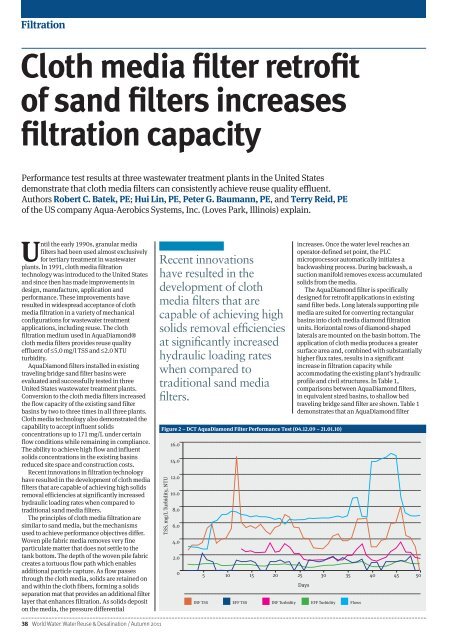 Traveling Bridge Filter Retrofits Article - Aqua-Aerobic Systems