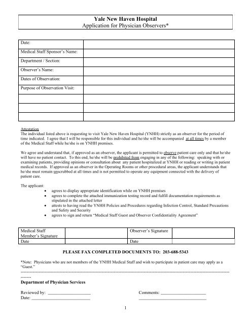 Observers - Yale-New Haven Hospital