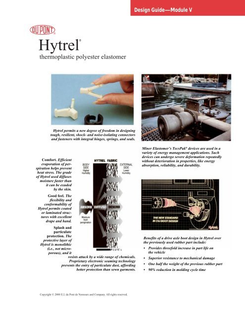 HytrelÃ‚Â® Design Guide - DuPont