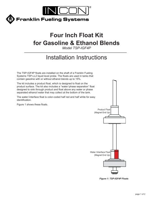 Phase Separation Float Installation - Franklin Fueling Systems