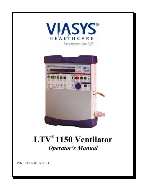 LTV 1150 Ventilator - Cook Children's