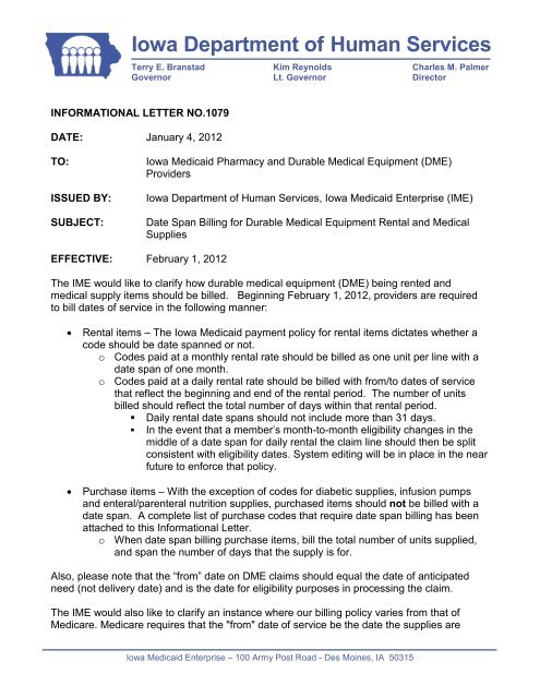 1079 - Iowa Medicaid Enterprise