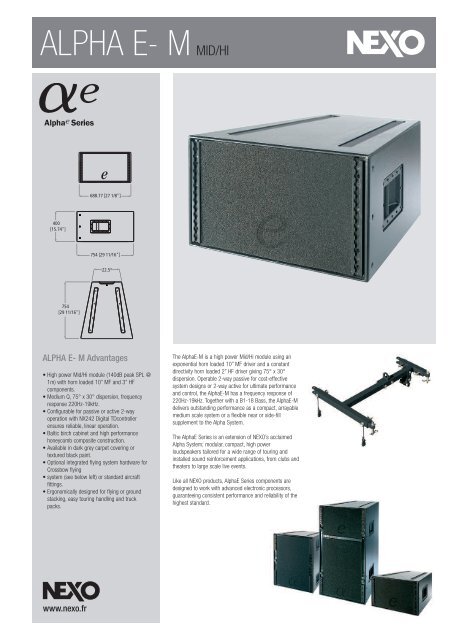 ALPHAE-M MID/HI DATA Sheet - Nexo