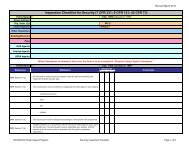 mailroom security inspection checklist