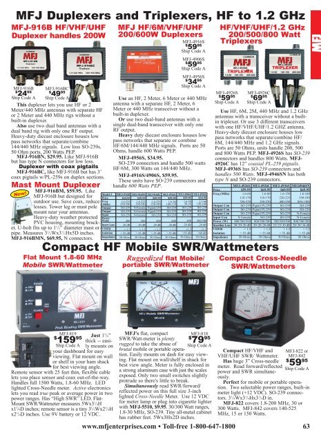 MFJ VHF/