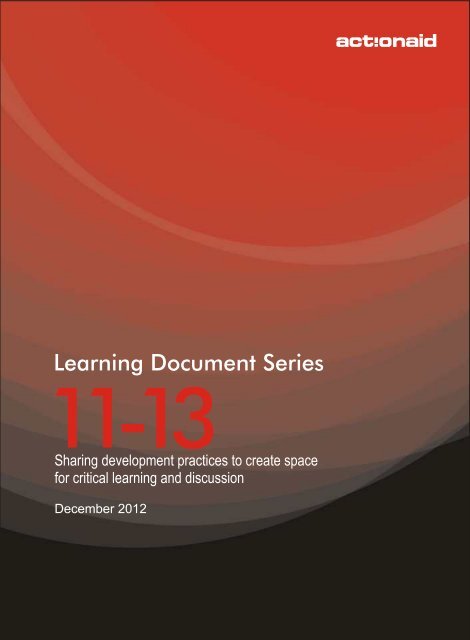 Learning Document Series 11-13 - ActionAid International