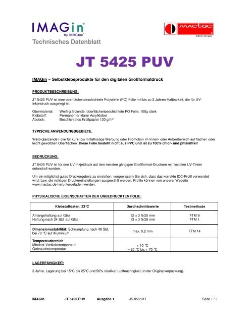 JT 5425 PUV