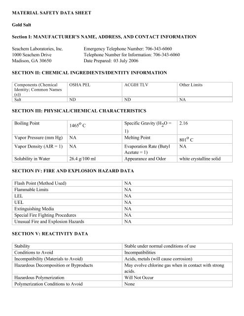 Acetone Material Safety Data Sheet (MSDS), 49% OFF